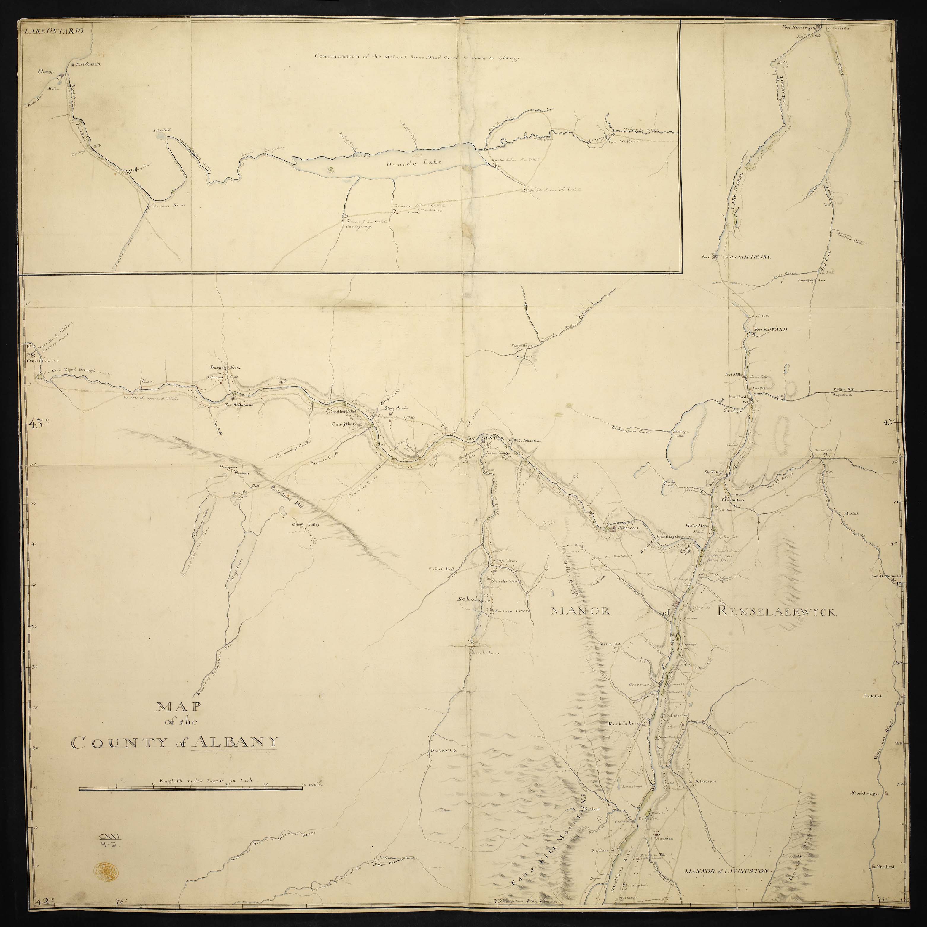 A "Map of County of Albany">